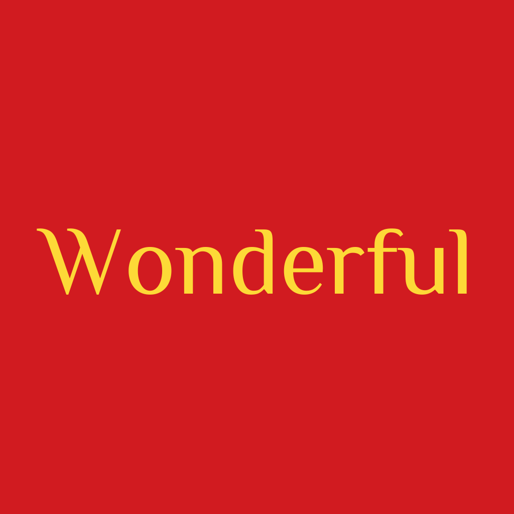 The Word Wonderful